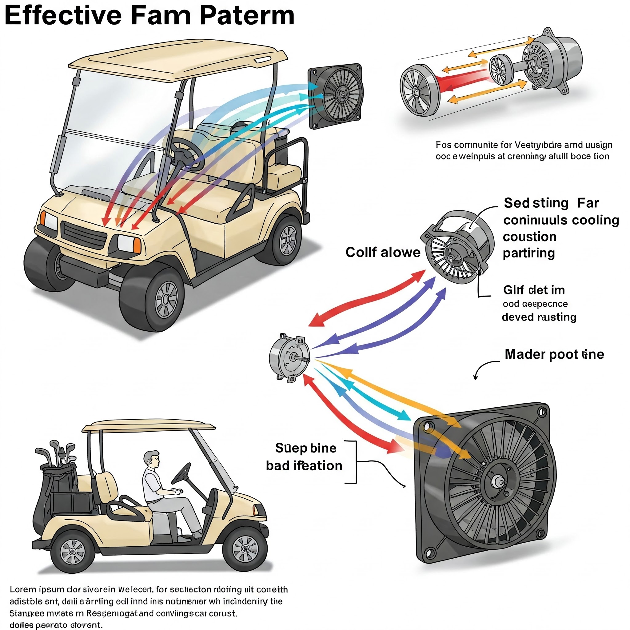 7 Best Golf Cart Fan Options for Ultimate Cooling in 2025 - golfequiphub